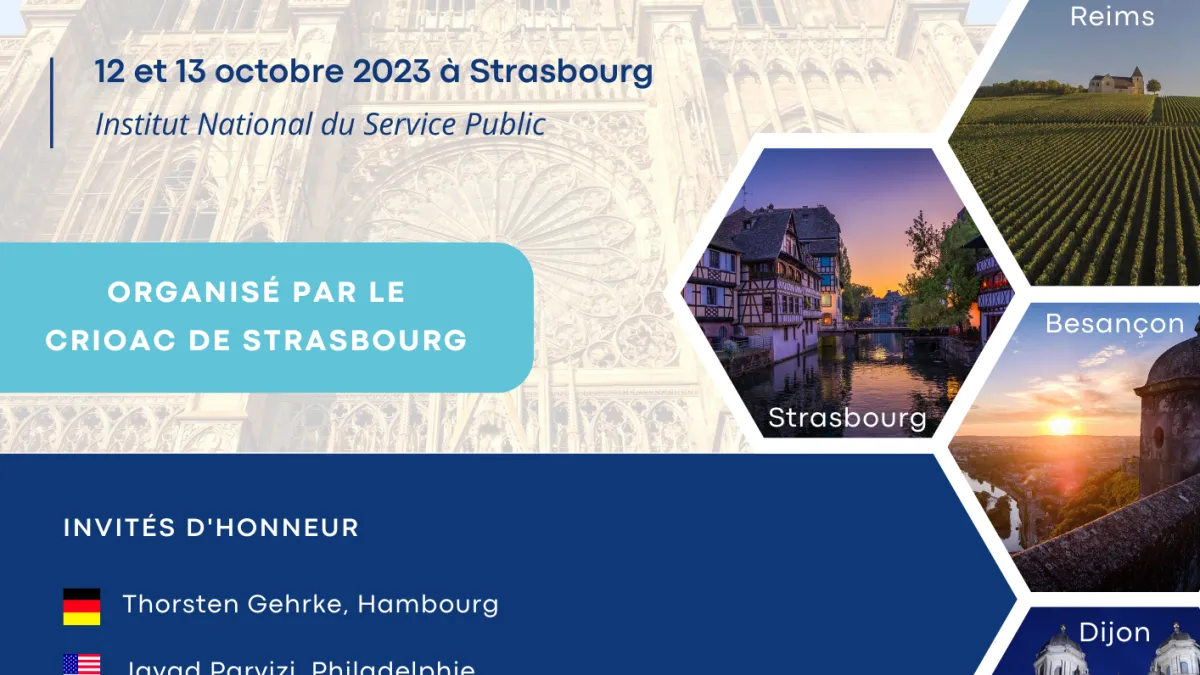 6e congrès National des CRIOAC - Les Infections Ostéoarticulaires au ...