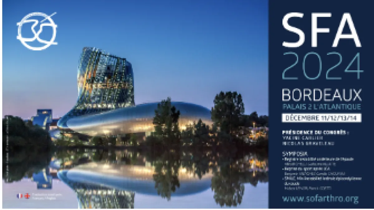 Congrès SFA 2024 | SOFCOT